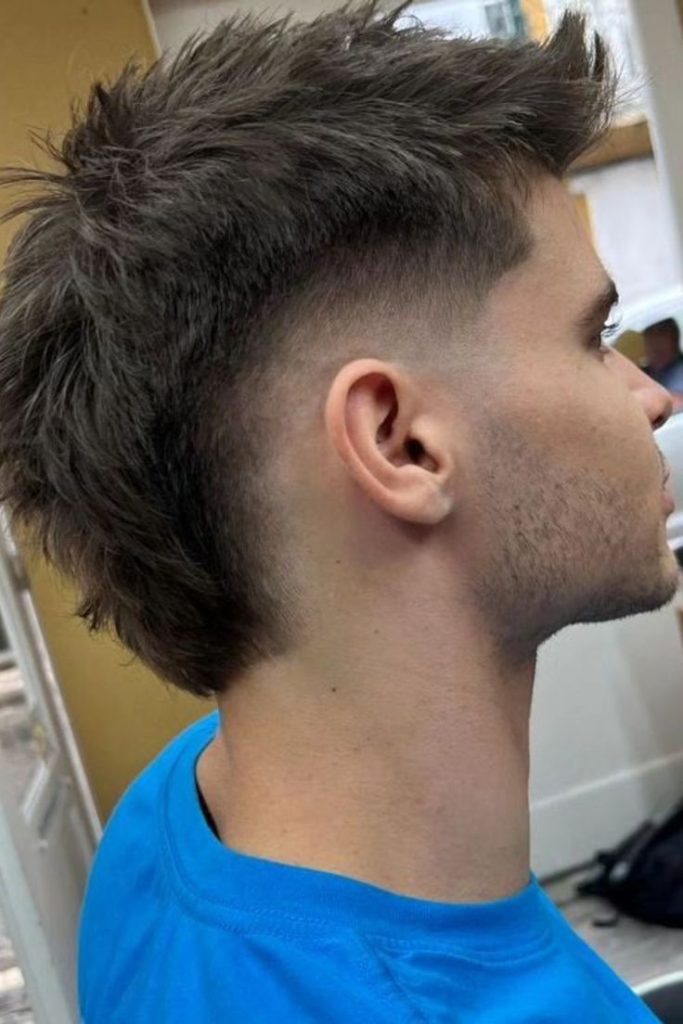 Short Spiky Edgar Mullet Characterized By Precision - EdgarHaircut